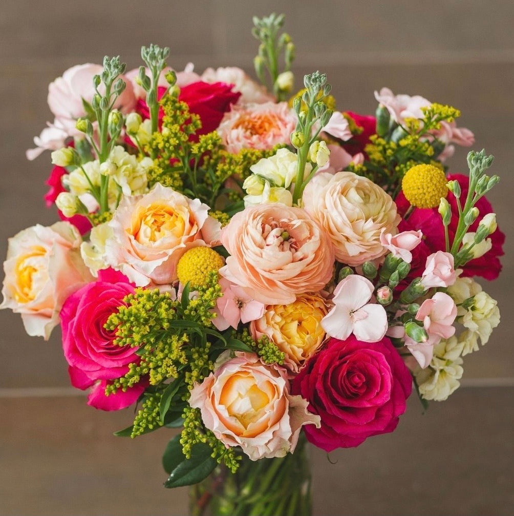 RANUNCULUS AND ROSES BOUQUET – Best Fruit at Mosman NSW